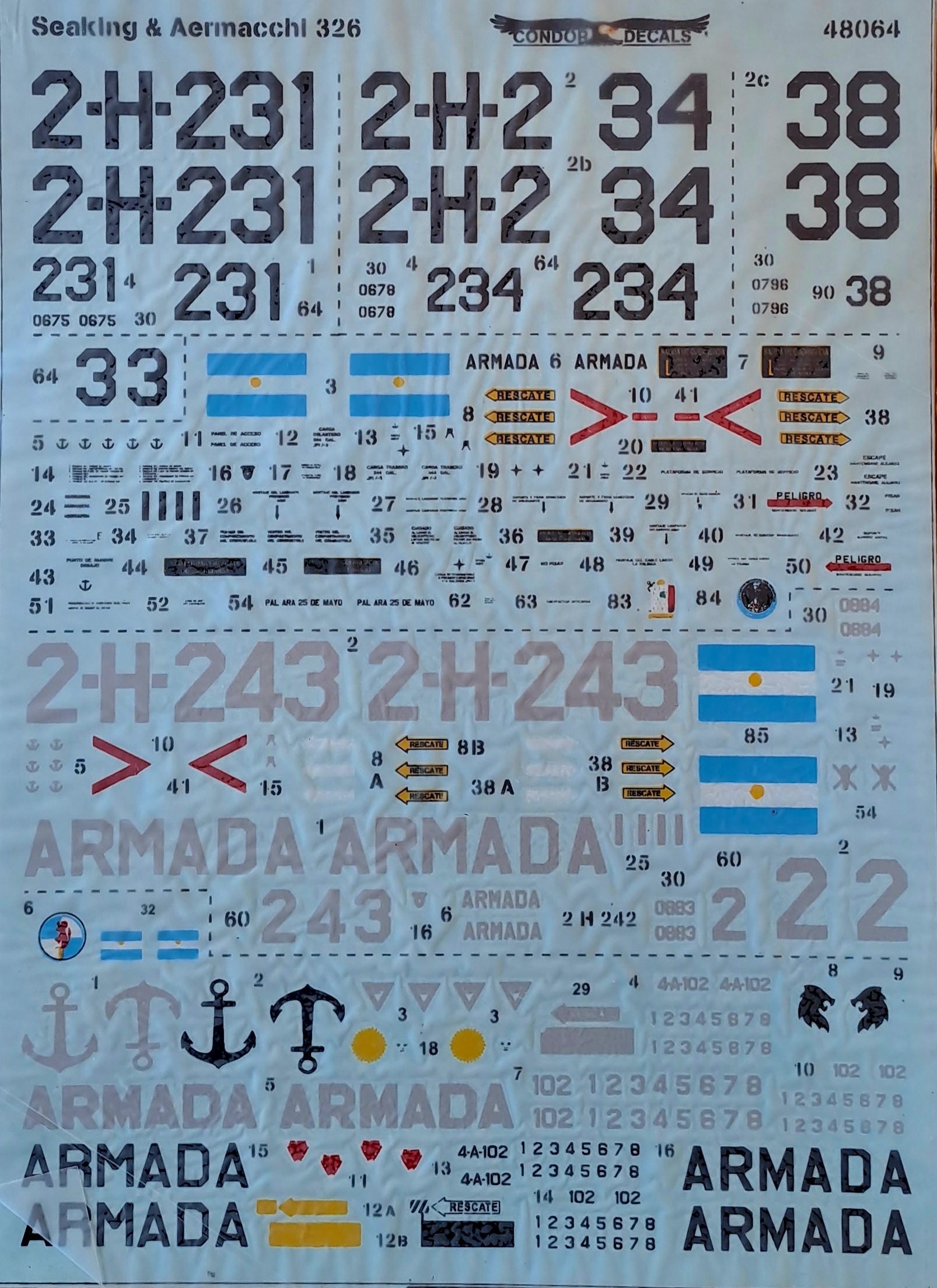 Seaking & Aermacchi 326 In the Argentine Navy Pt.2 – Condor Decals ...